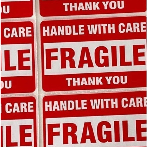 Design | 5 Fragile Shipping Stickers Shipping Labels Handle With Care ...
